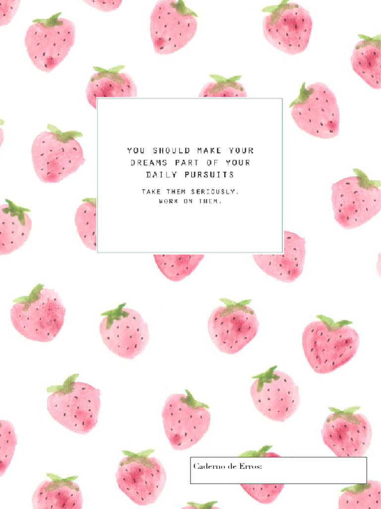 Capa2 - Caderno de Erros | PDF