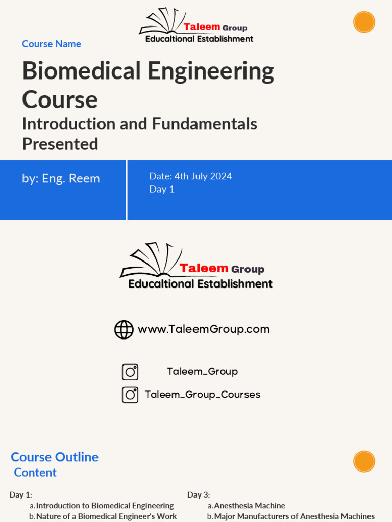 1st and 2nd Session | PDF | Biomedical Engineering | Respiratory System