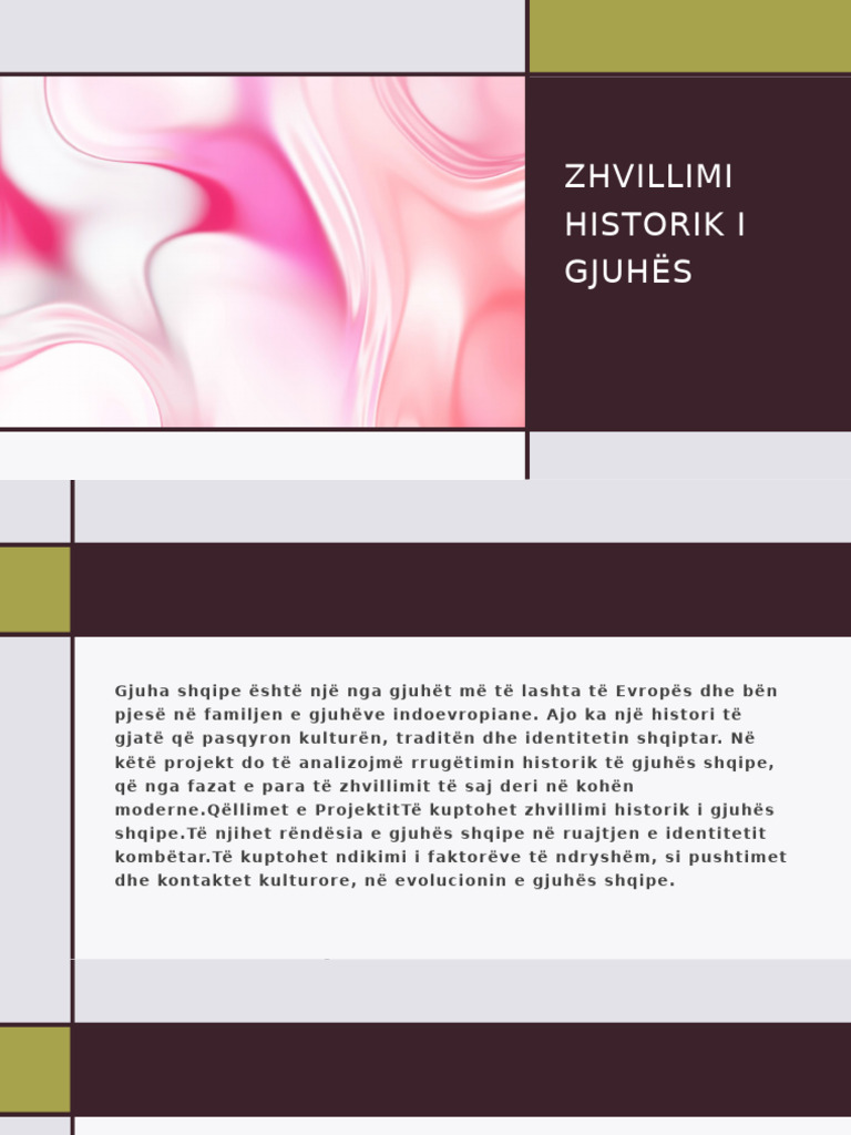 Zhvillimi Historik I Gjuhës | PDF