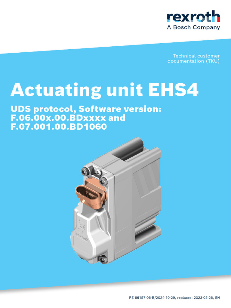 Actuating Unit Ehs4: Uds Protocol, Software Version: F.06.00X.00.Bdxxxx ...