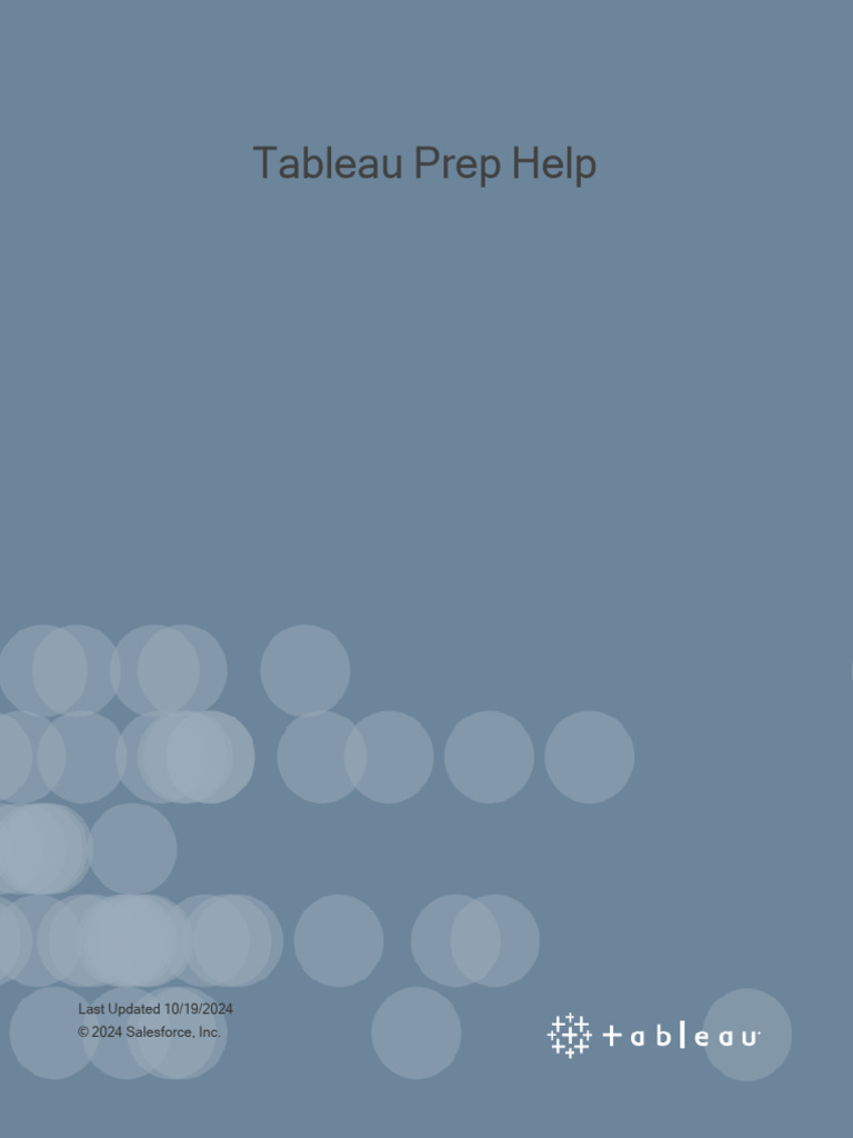 tableau_prep | PDF | Parameter (Computer Programming) | Databases