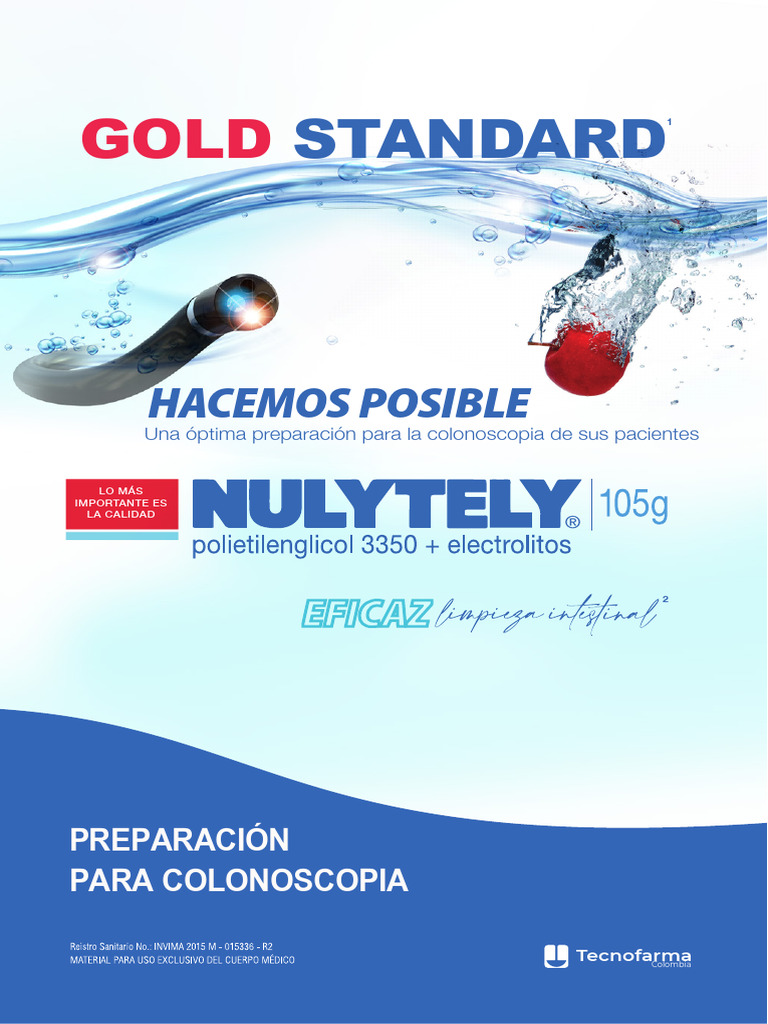 Nulytely Preparación Bajo Volumen | PDF | Colonoscopia | Cáncer colonrectal