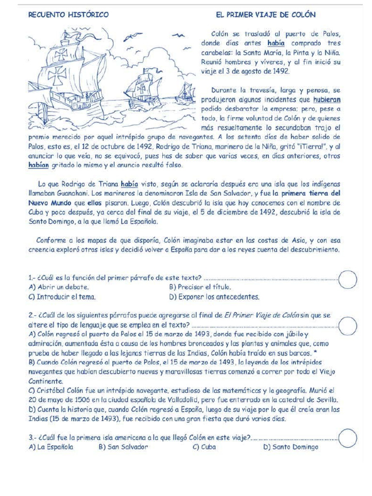 Texto de Comprension Lectora | PDF