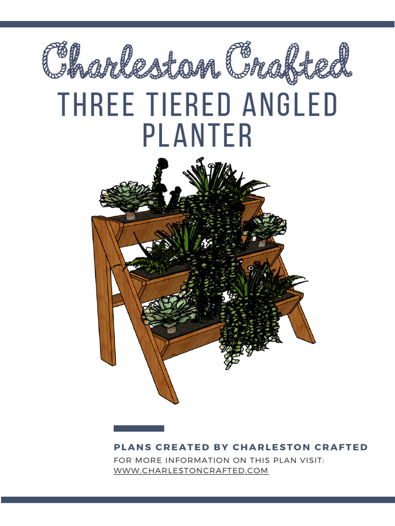 Three Tiered Angled Planter | PDF | Home & Garden