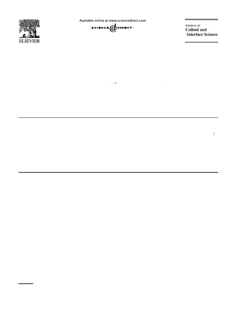 Influence of Dispersing Agents and Solution Conditions On The ...