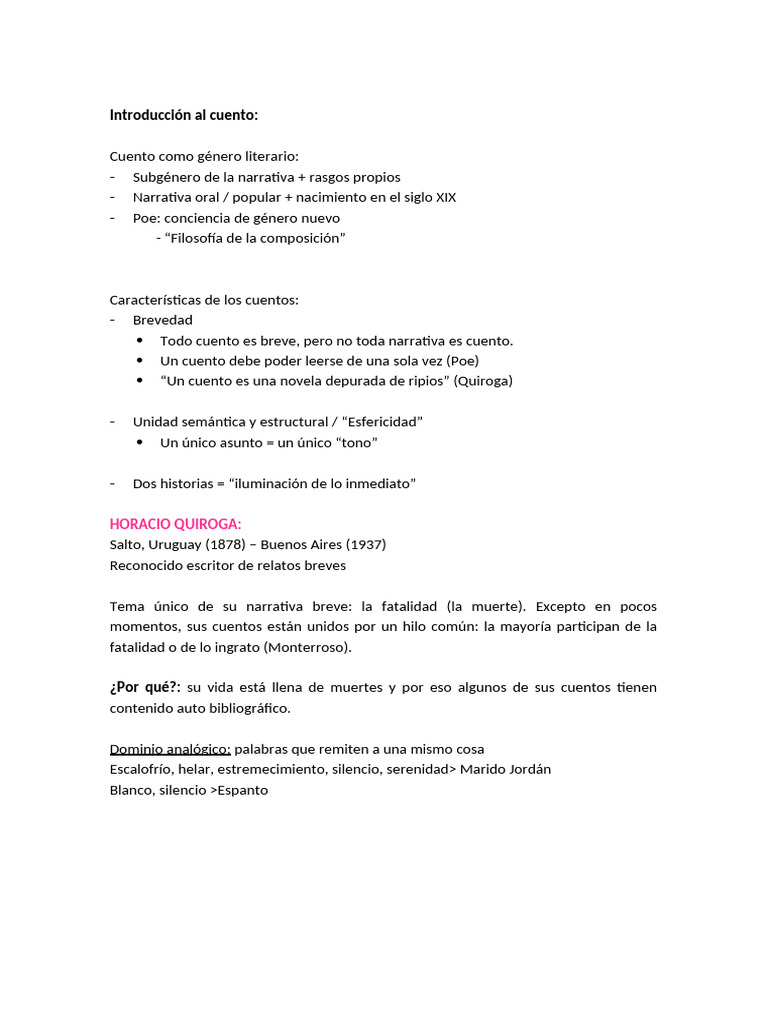 Introducción Al Cuento | PDF | Cuentos | Metáfora