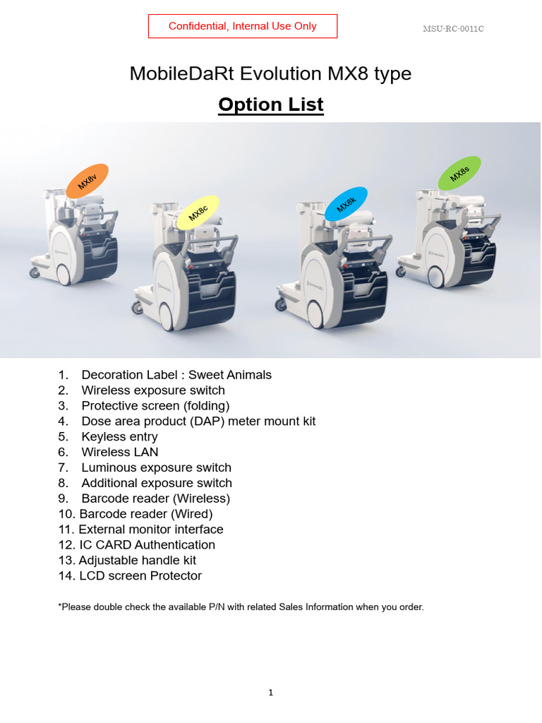 MSU-RC-0011C MobileDaRt Evolution MX8 Type Option List | PDF | Computer ...