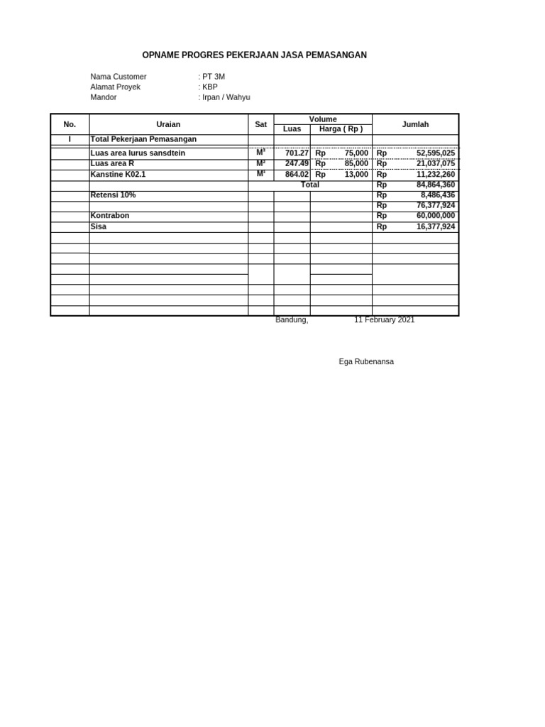 KBP Opname Total | PDF