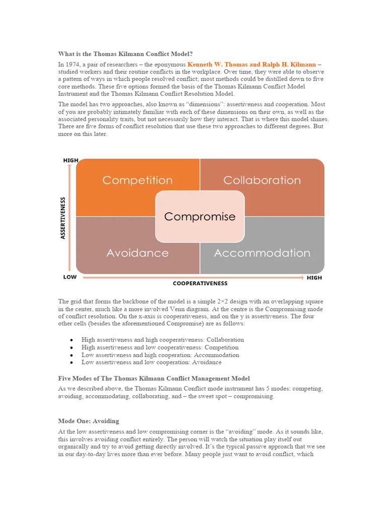 Conflict Model | PDF | Behaviorism | Motivational