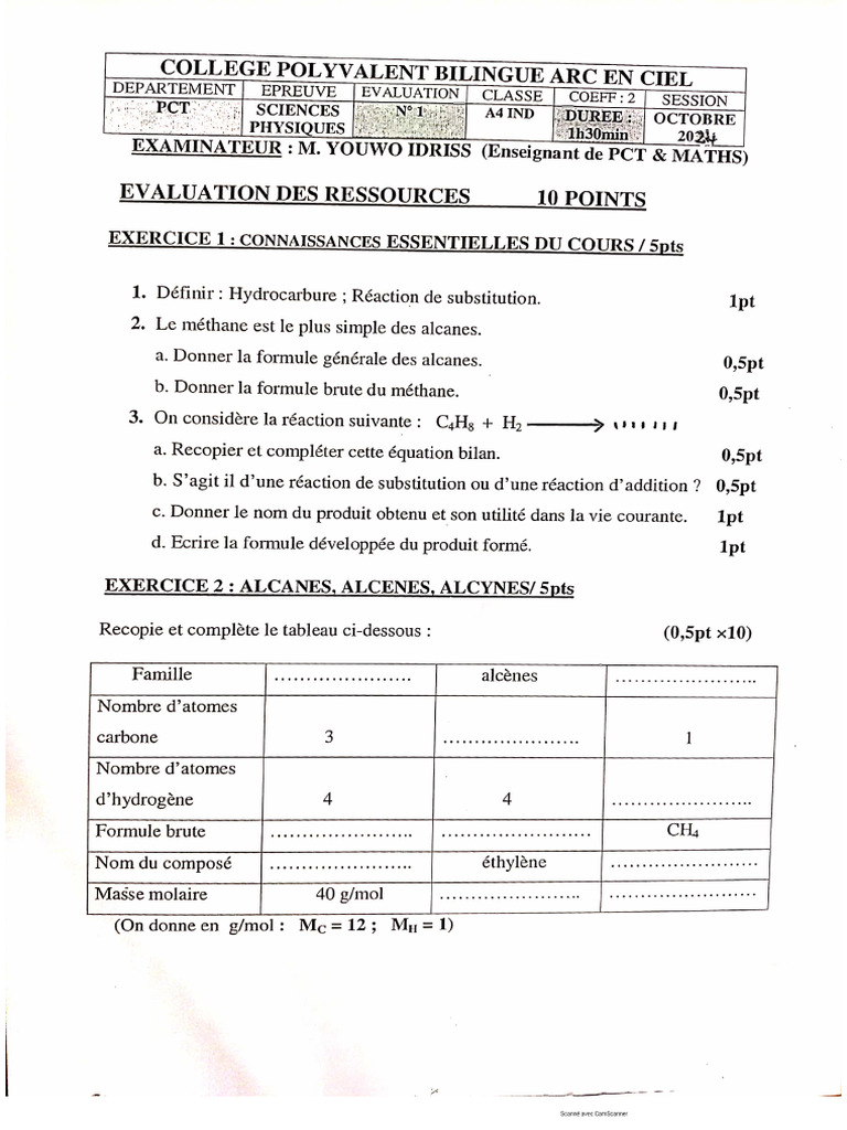 Épreuve Physiques A4 Ind 2024 | PDF