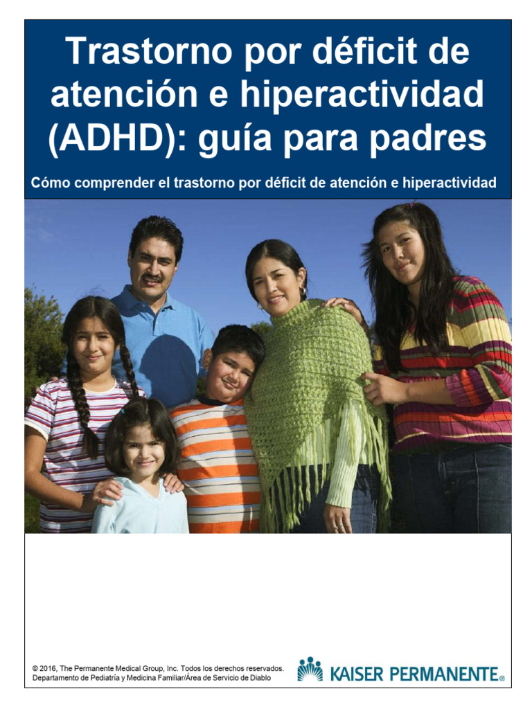 Guía para Padres sobre ADHD | PDF | Desorden hiperactivo y deficit de ...