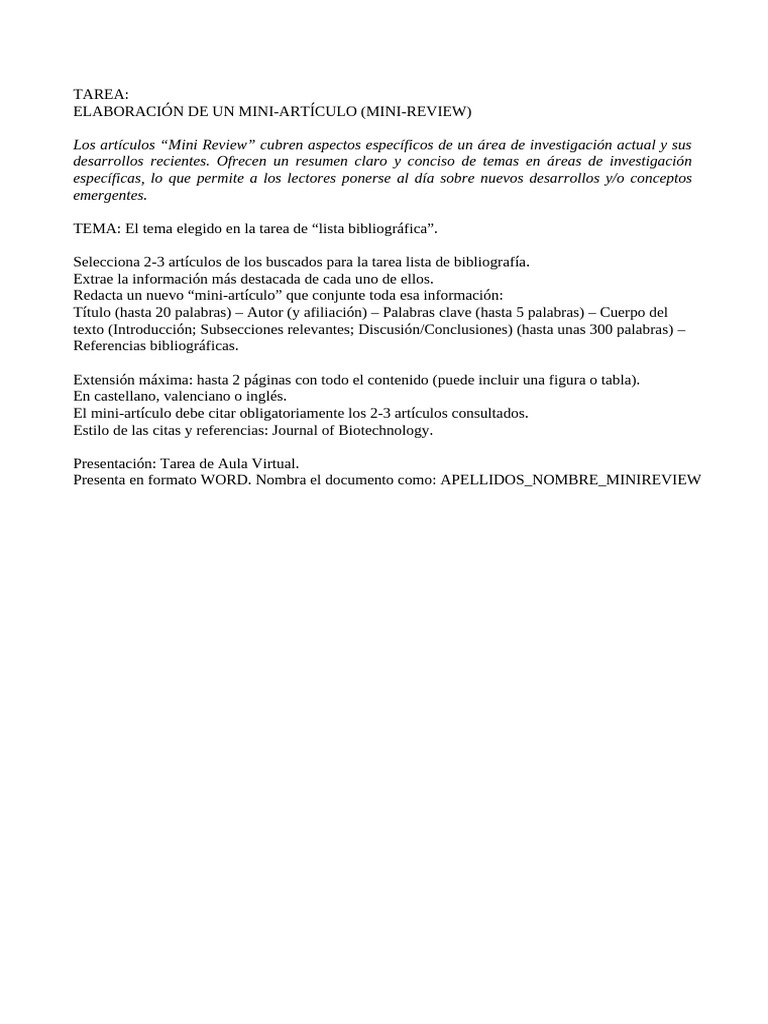 Tarea 3 Instrucciones Mini Articulo | PDF | Finanzas y dinero | Arte