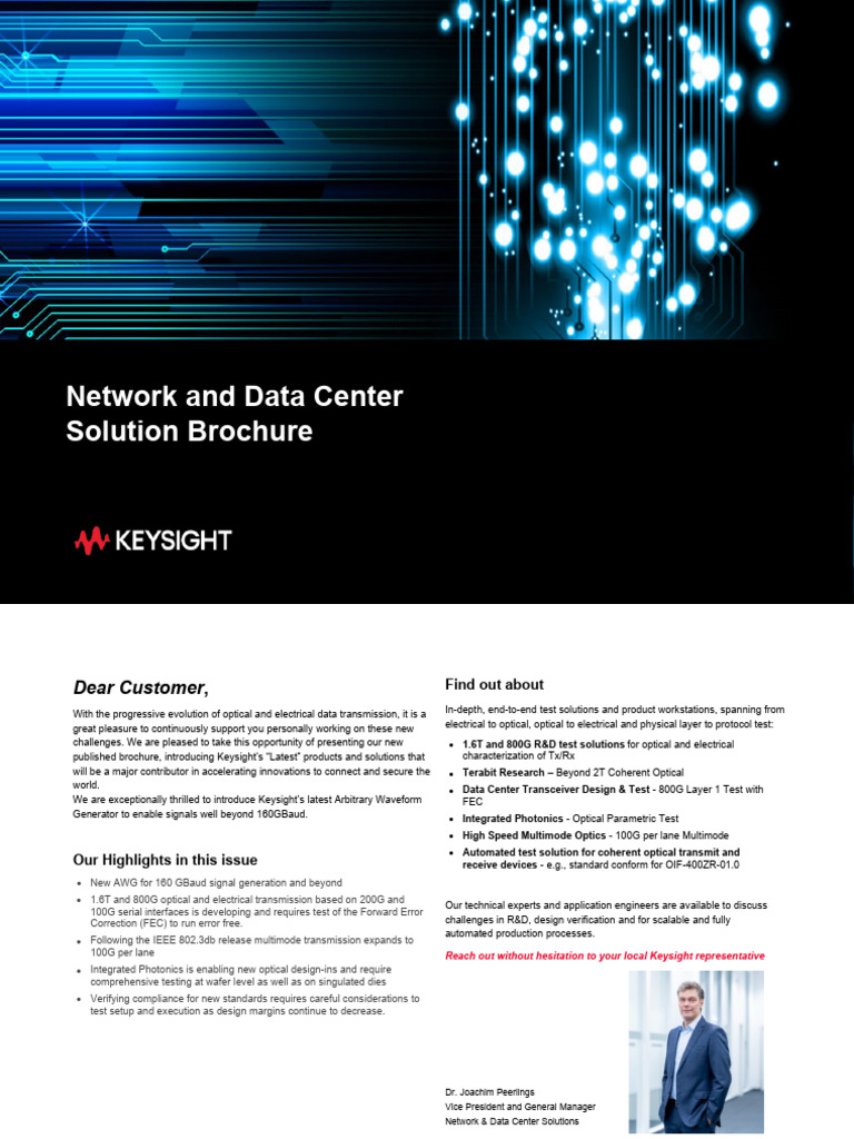 Network and Data Center Solution Brochure | PDF | Photonics ...
