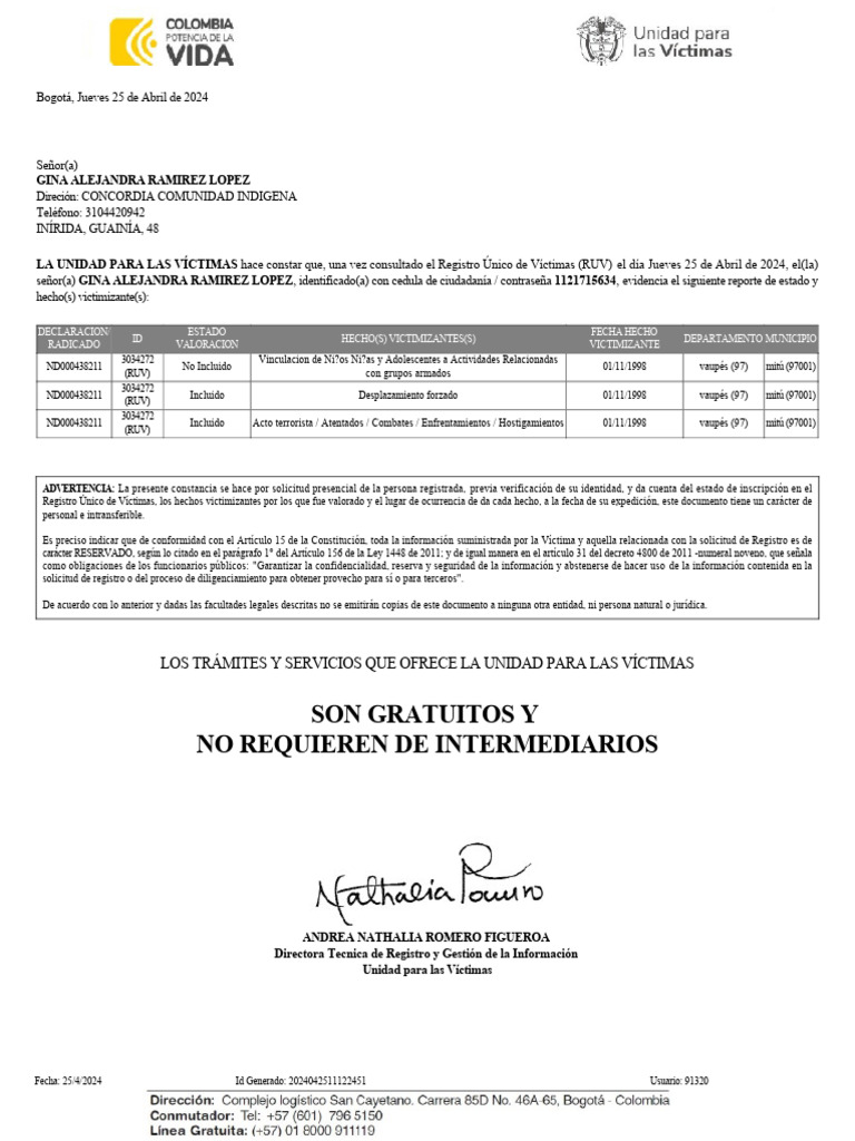 Son Gratuitos Y No Requieren de Intermediarios: Gina Alejandra Ramirez Lopez | PDF | Documento ...