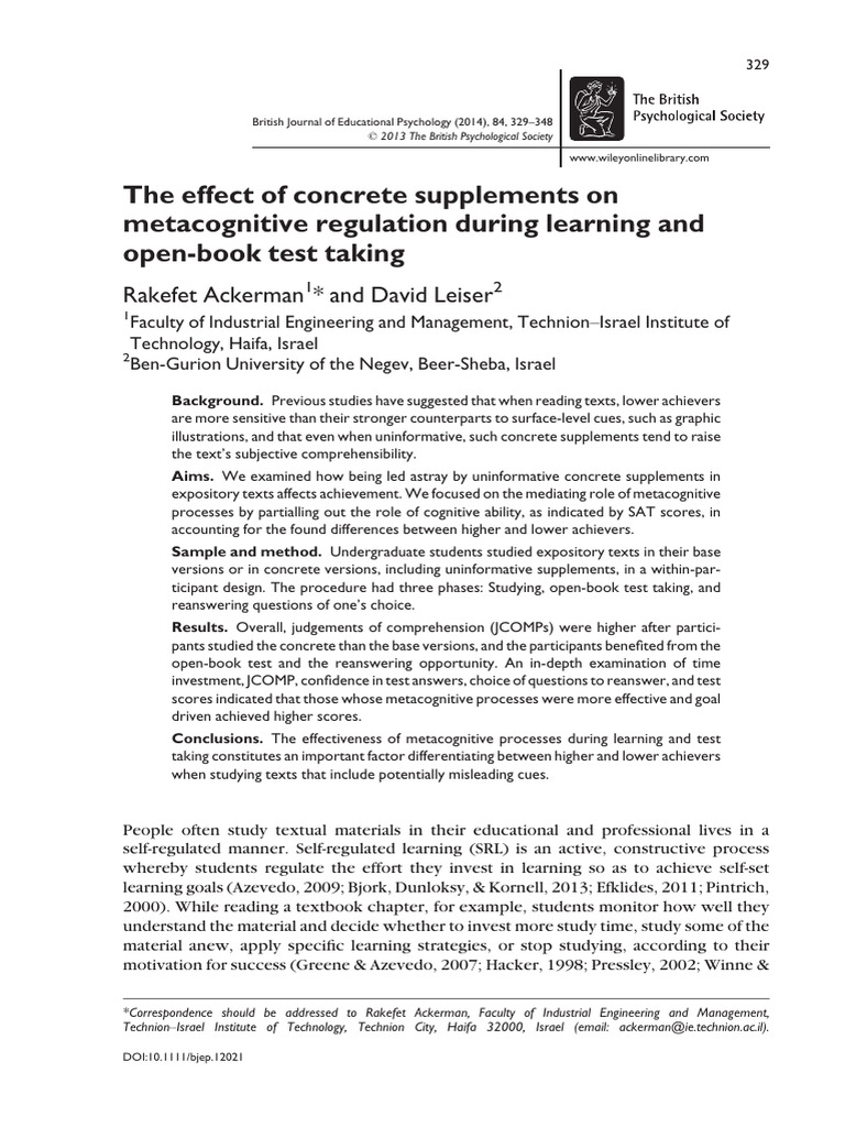 Ackerman, R. D. (2014) - The Effect of Concrete Supplements On ...