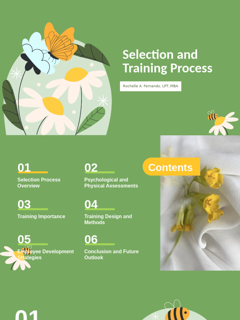 Selection and Training Process Overview | PDF | Recruitment | Applied ...