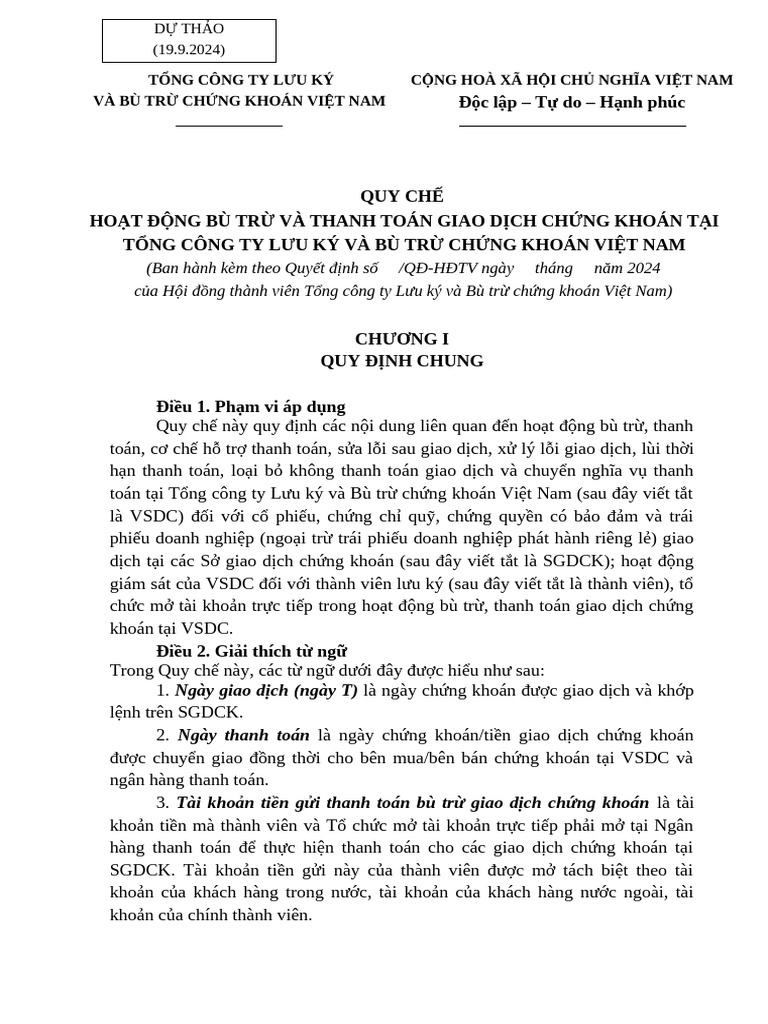 Du Thao Quy Che TTBT Sua Doi 19.09.2024 - Clean | PDF