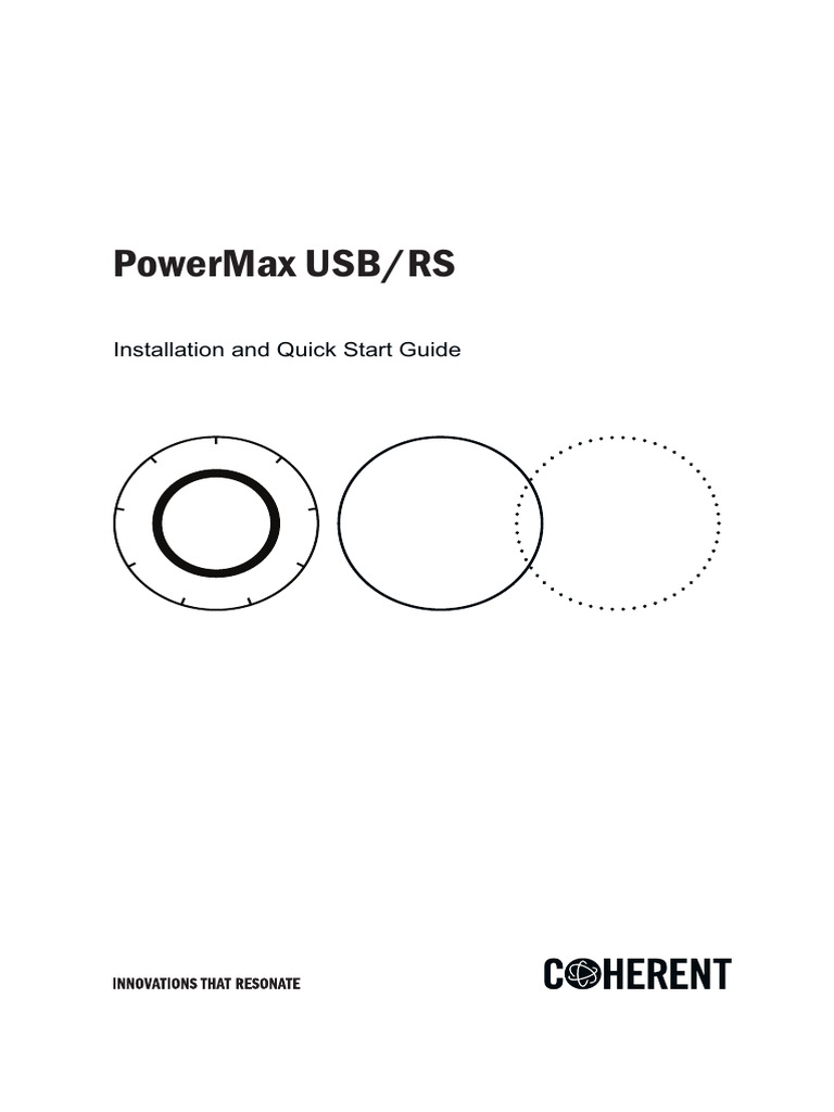 Powermax Usb Rs Quick Start Guide | PDF | Laser | Light