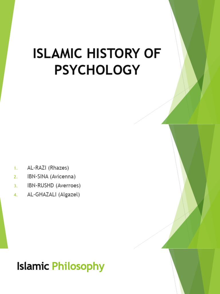 (Lecture - 4) Islamic History of Psychology - Basic Intro | PDF | Islamic Philosophy | Soul