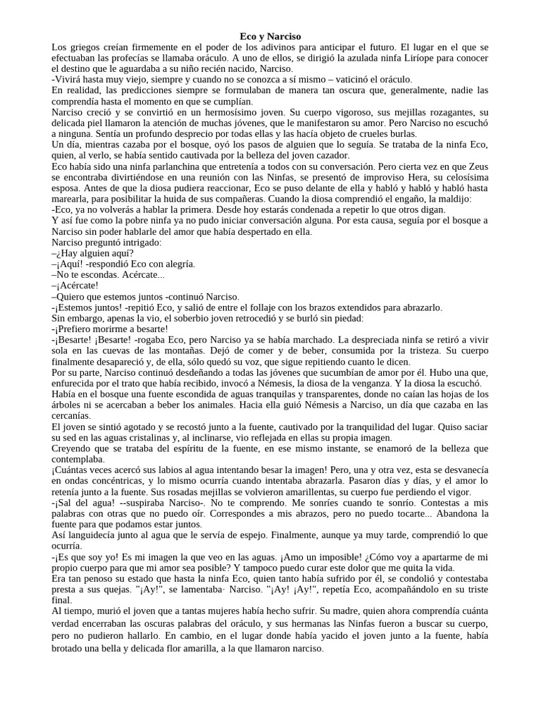 Eco y Narciso | PDF