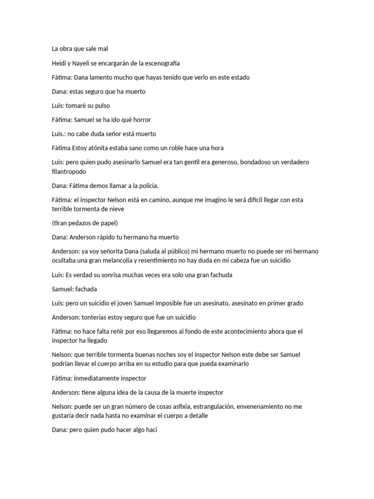 La obra que sale mal (1) | PDF