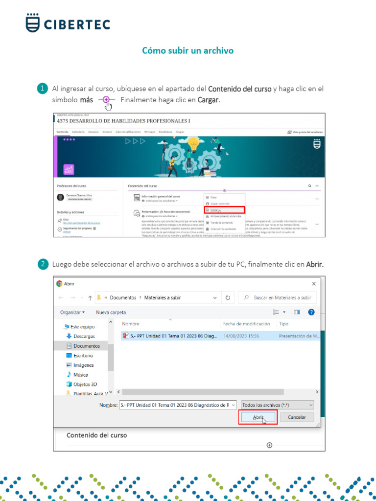 Cómo Subir Un Archivo | PDF | Crecimiento personal y profesional | Negocios