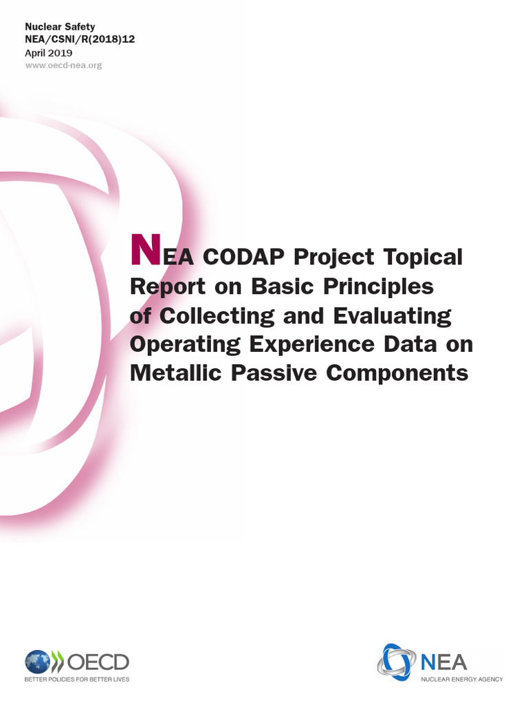 NEA CSNI R2018-12 Collection and Analysis of Operation Experience Data ...