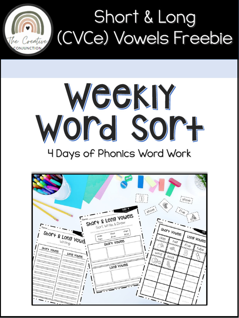 4 Days of Phonics Word Work | PDF | Phonics | Human Voice