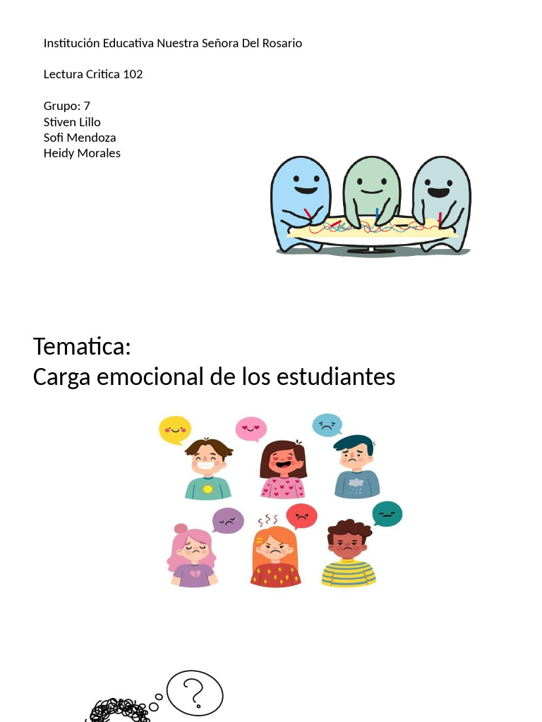 Impacto emocional en estudiantes de 10° y 11° | PDF | Las emociones ...