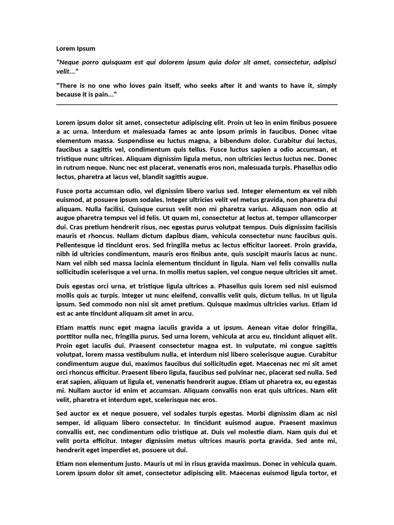 Ejemplo Lorem Ipsum | PDF