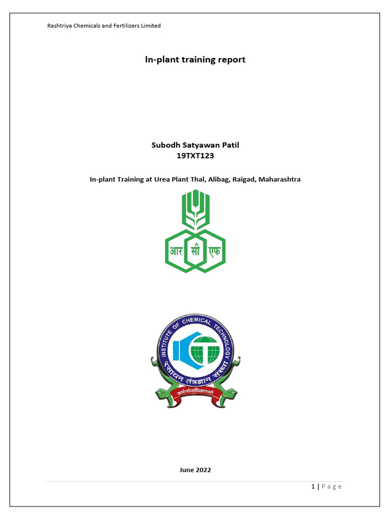 IPT Report 19TXT123 - 240604 - 121638 | PDF | Plant Nutrition | Fertilizer