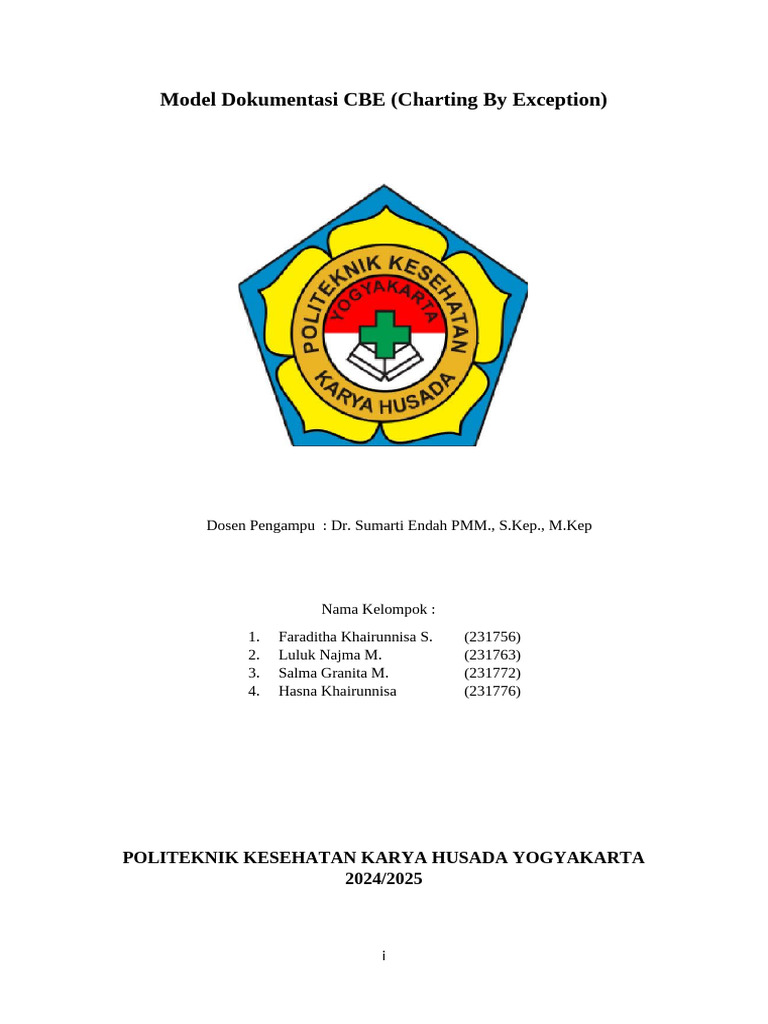 MAKALAH Model Dokumentasi CBE | PDF