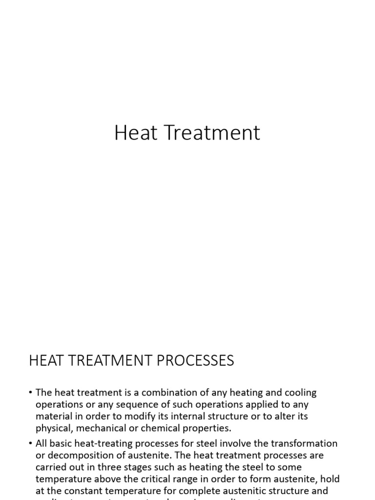 Heat Treatment | PDF | Heat Treating | Steel