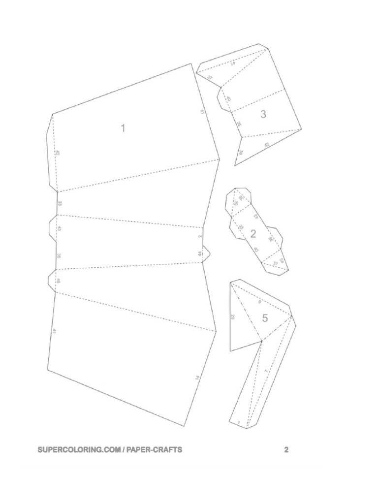 Plantilla Cabeza de Perro Armable | PDF