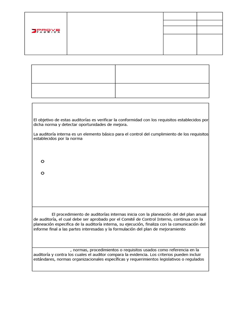 Plan de Control-Convertido-Firmado | PDF | Auditoría | Business