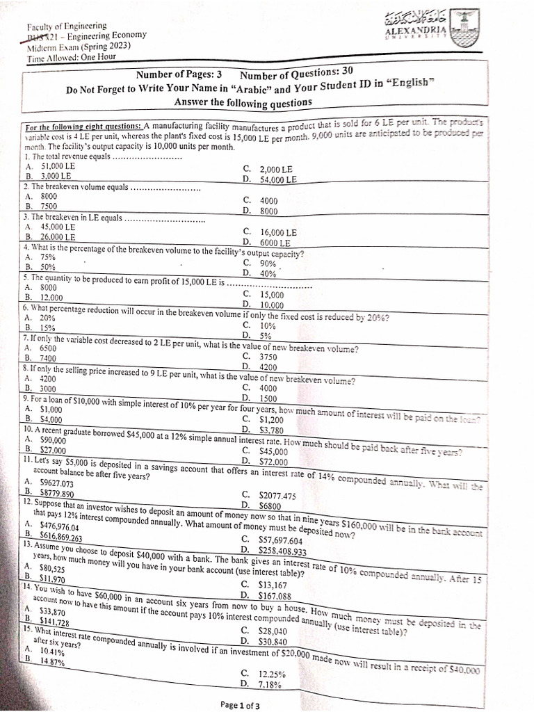 Midterm Spring 2023 | PDF