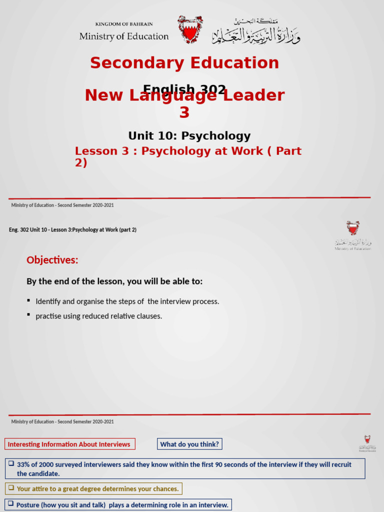 Eng 302 Unit 10 Lesson 3 PART 2 | PDF | Clause | Verb