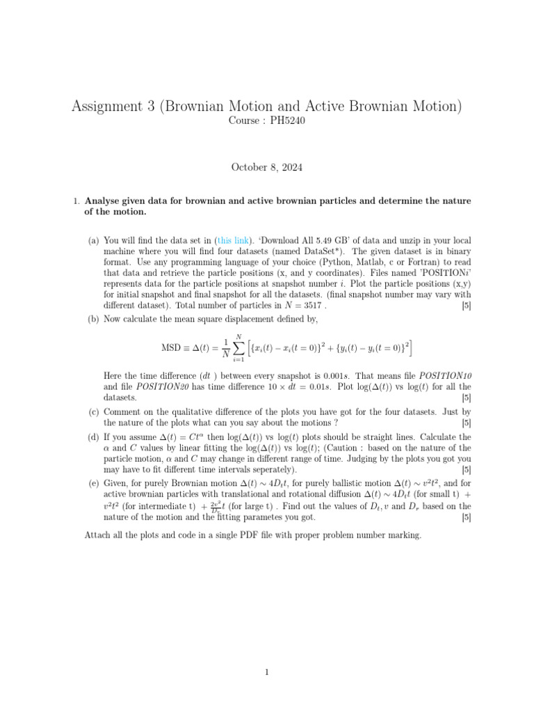 Ass3 | PDF | Physics | Applied Mathematics