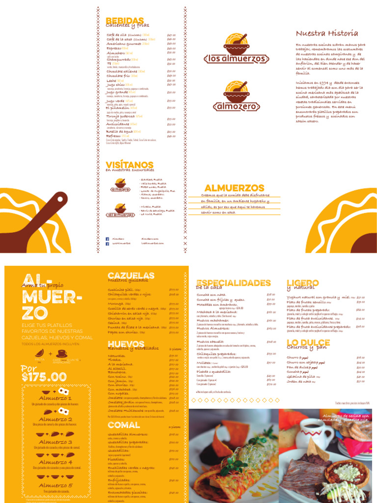 Menú de Restaurante en Español | PDF | Cocina occidental | Cocina
