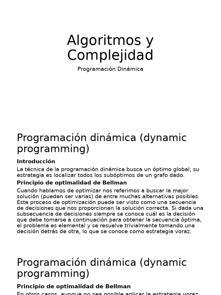 Programación Dinámica | PDF | Programación dinámica | Matemáticas