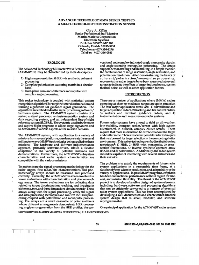 Procogue: Killen | PDF | Pattern Recognition | Signal Processing