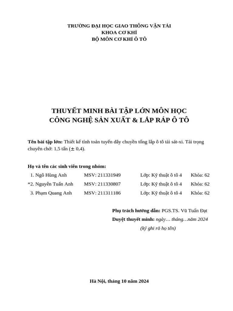 BTL CNSXLR Nguyễn Tuấn Anh 211330807 | PDF