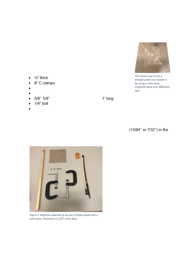 Sps Demos - Chladni Plate Violin Bow | PDF | Violin | Waves