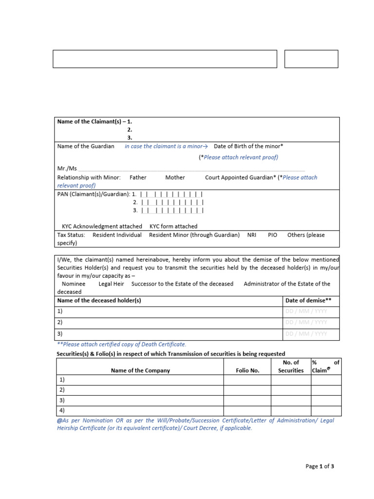 Instructions for ISR 5 Form Completion | PDF
