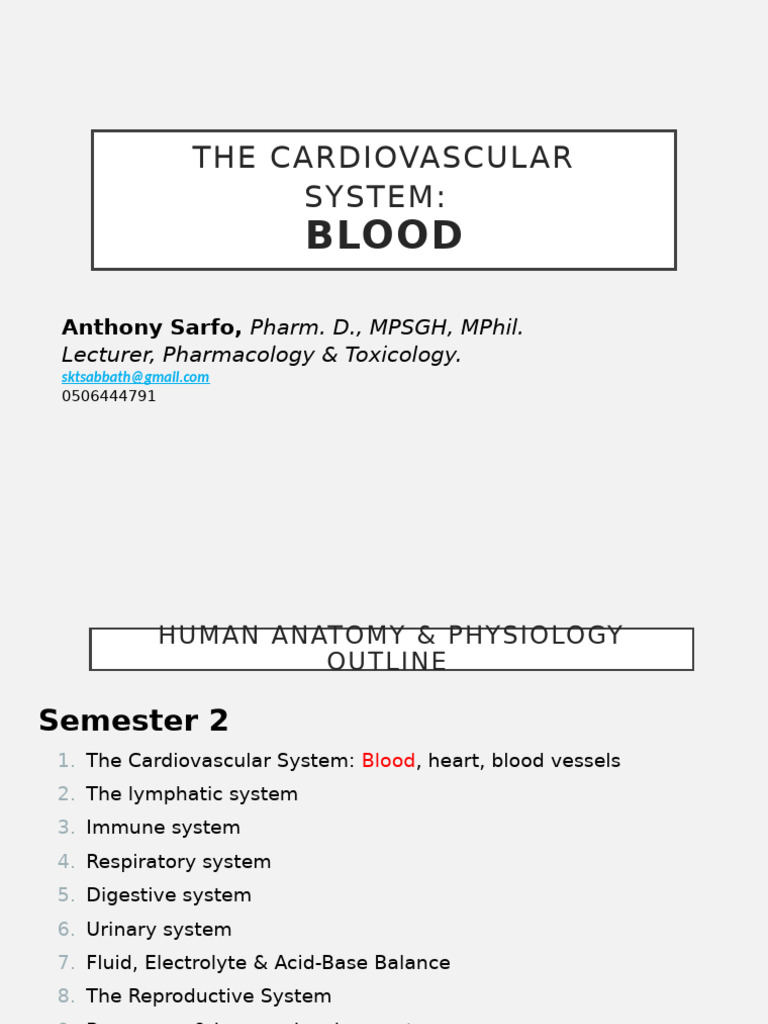 Blood | PDF | Coagulation | Blood Type