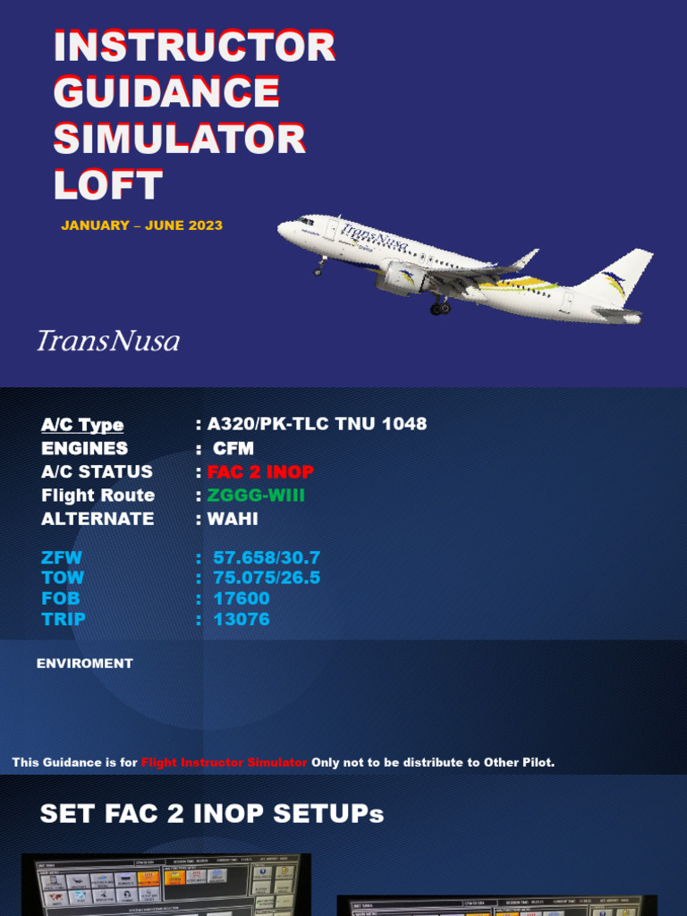 Instructor Guidance For Loft ZFGG January - June 2023 PDF | PDF ...