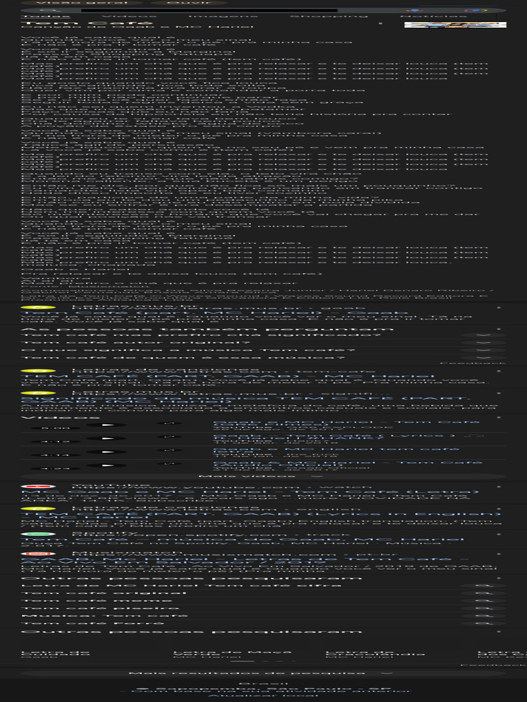 Letra de MC Hariel Tem Café - Pesquisa Google | PDF | Bebidas quentes ...