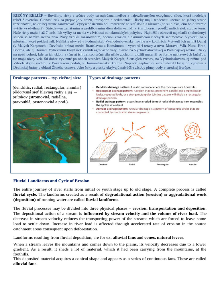 Fluvial Relief | PDF