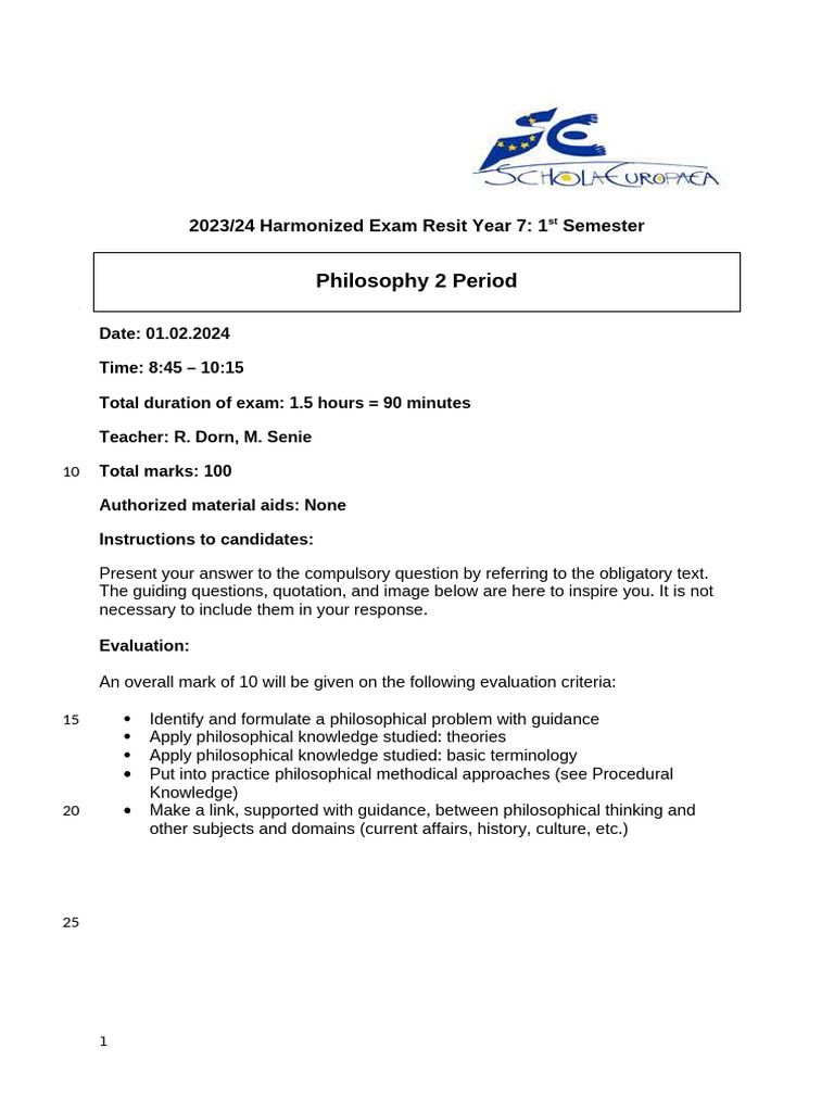 S7PH2 Dec Exam 2023 RESIT | PDF