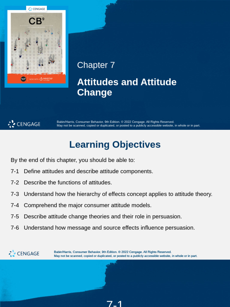 Babin CB9 Ch07 PPT Instructor Final | PDF | Attitude (Psychology) | Behavior